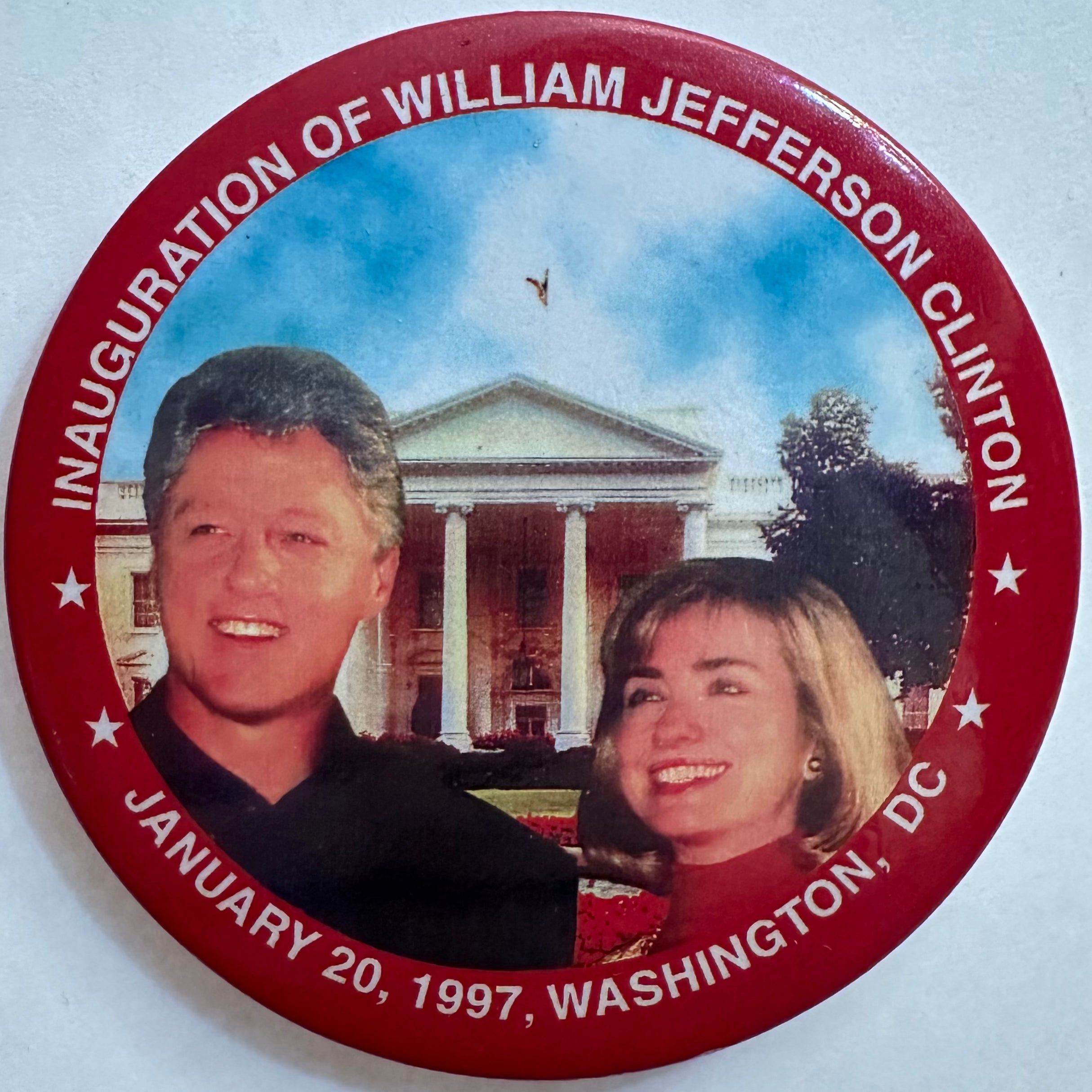 Inauguration of William Jefferson Clinton pinback button – St. Clair ...